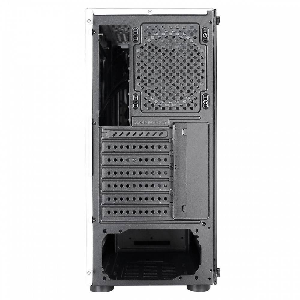 CiT Raider Mid ATX Gaming Case 4 x Halo Spectrum RGB Fans White ...